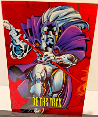 1993 Skybox Marvel Red Foil Chase Card Dethstryk 2099 Insert #8 | eBay