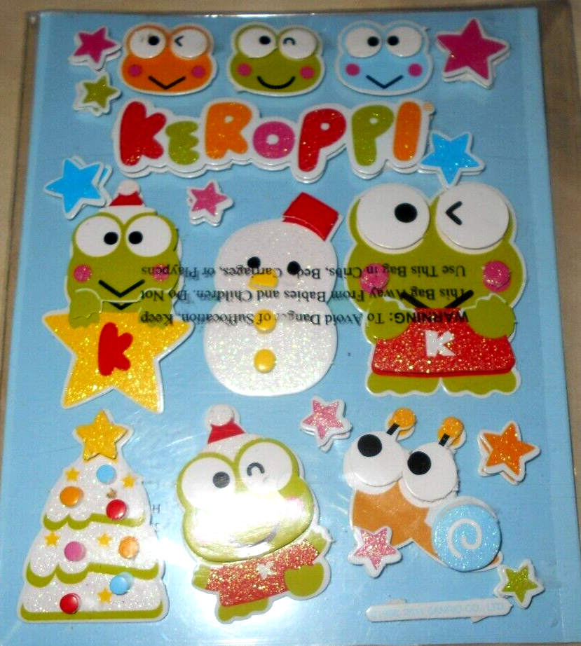 KEROPPI Pikki Koroppi Stars Pond Frog Hello Kitty Snow Christmas Sanrio ...
