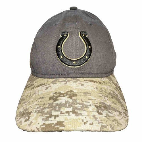 Indianapolis Colts Veterans Gray Camo Bill Hat Cap New Era 9TWENTY NFL ...