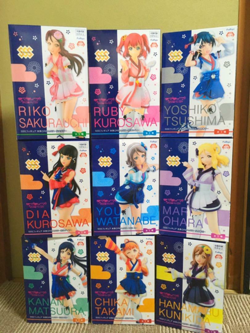 Love Live Sunshine Aqours Figure 9 Set Immature Dreamer SSS FuRyu Japan ...
