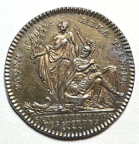 1777 Original American Revolution Silver Medal Battle of Saratoga NICE ...