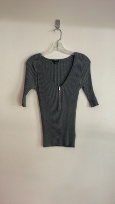 Express Ribbed Fitted V Neck | eBay