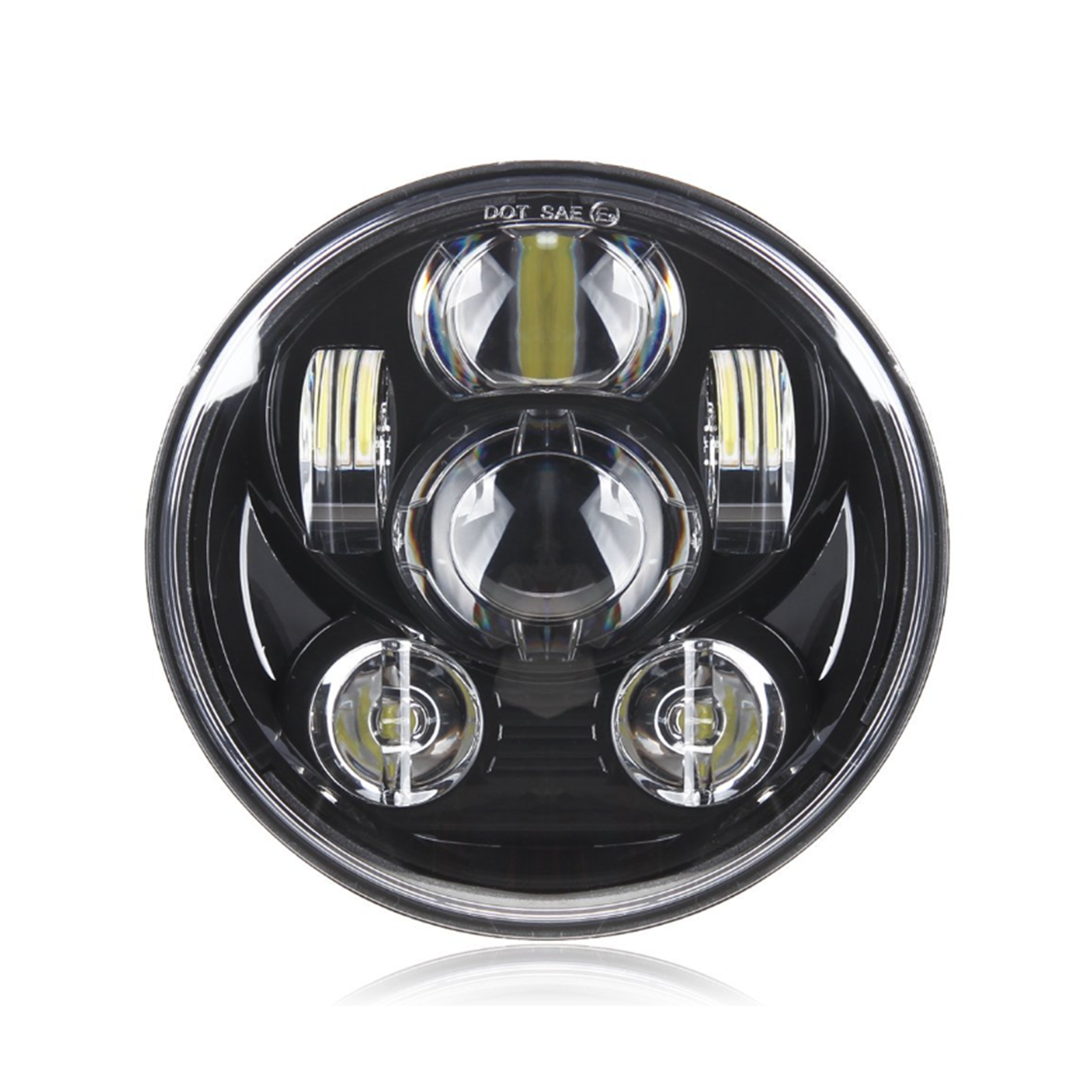 Motorcycle 5.75" LED DAYMAKER headlight Harley XL DYNA FLSTS FXSTS ...