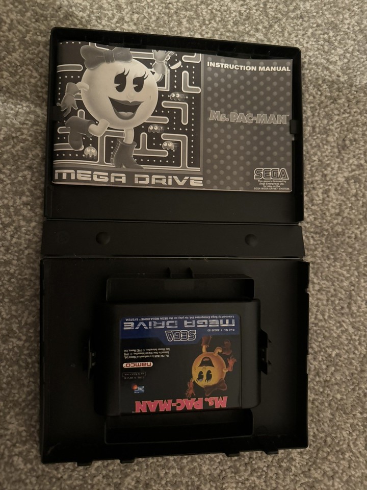 Sega Mega Drive Ms Pac Man Complete In Box with Manual PAL Namco | eBay UK