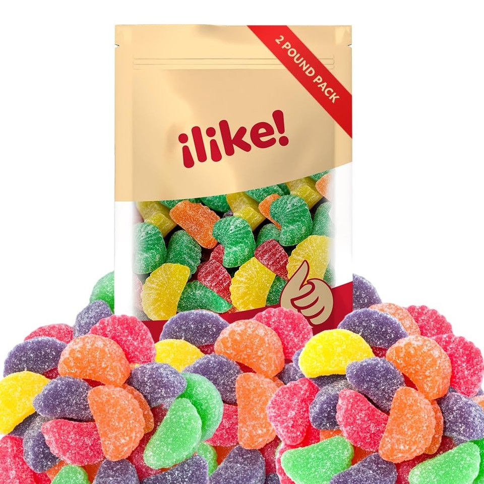 Fruit Slices Jelly Candy | 2 Pound Bulk Bag | Assorted Flavors | Sugar-Dusted... 810023298175| eBay