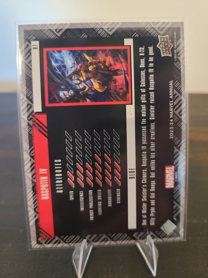 2024 Upper Deck Marvel Annual Rasputin IV Blue 67 | eBay