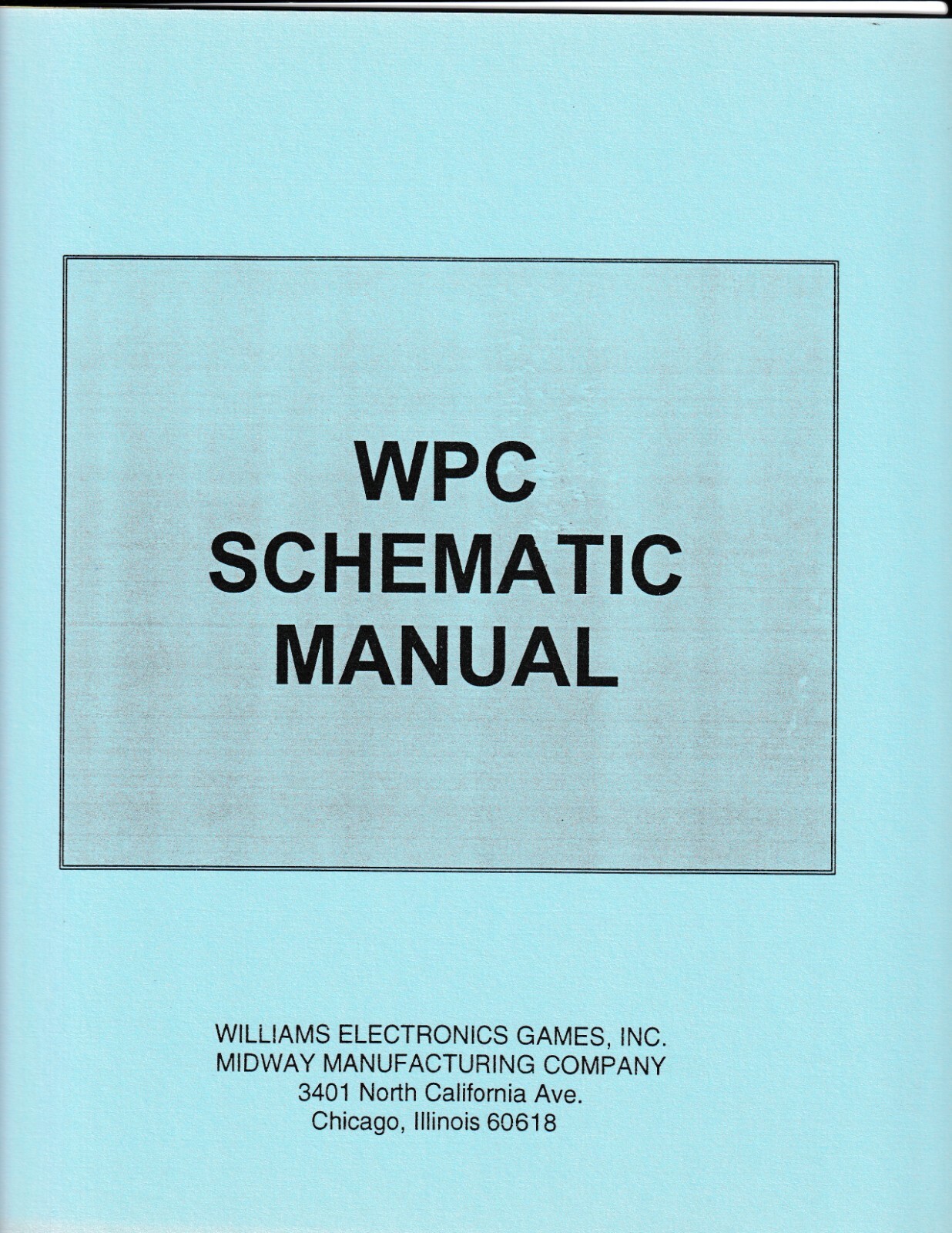 WILLIAMS WPC SCHEMATIC MANUAL - NEW! LARGE 11" X 17" PAGES | eBay