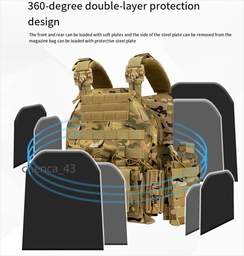 US! Tactical Outdoor Multi-functional Vest Bulletproof Training Protective Vest | eBay