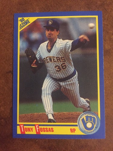 Tony Fossas 567 Score 1990 MLB Baseball Trading Card | eBay