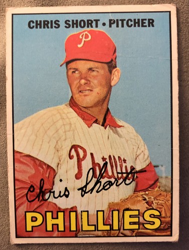 1967 Topps Chris Short Baseball Card #395 Phillies Pitcher Low Grade | eBay