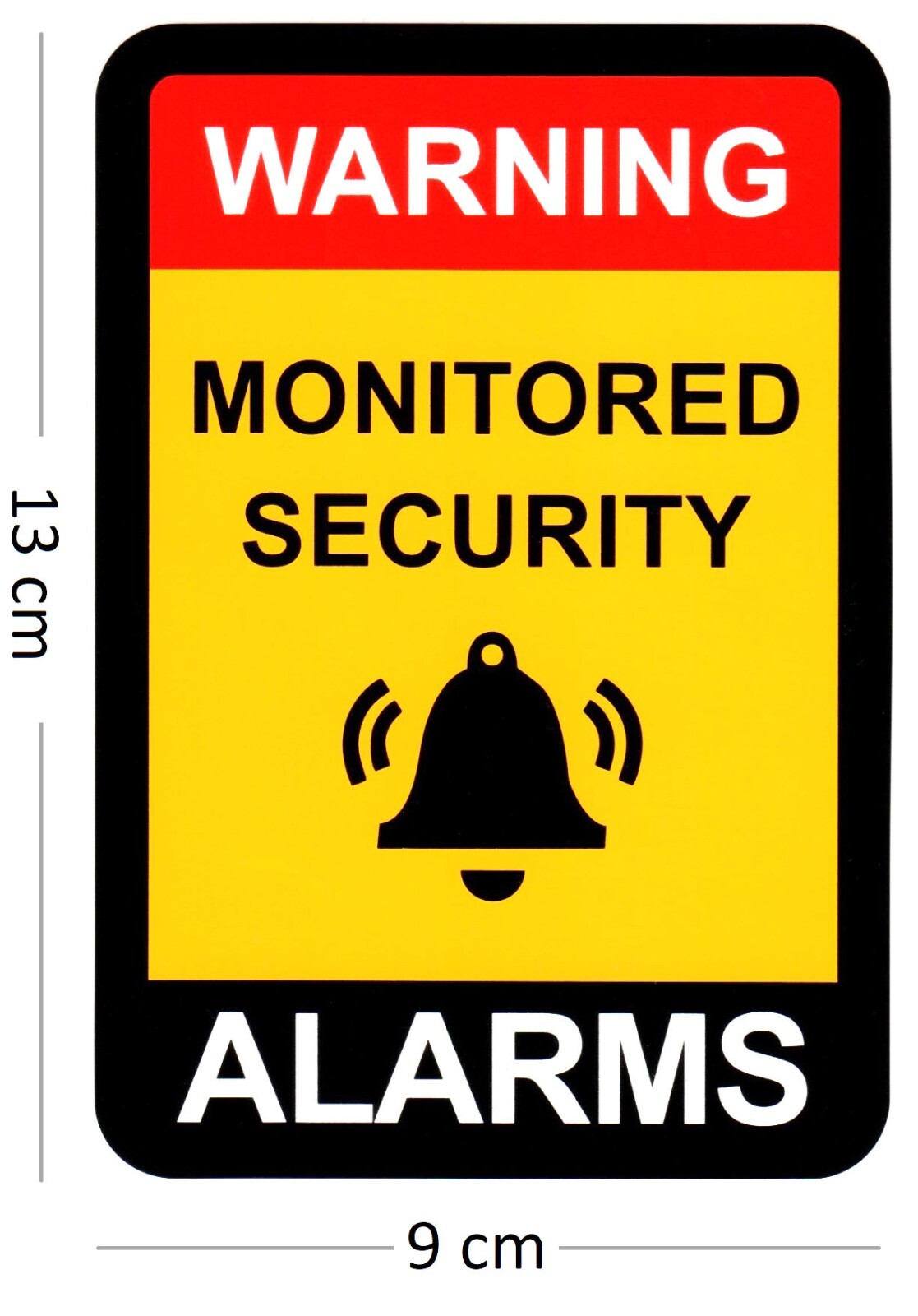 x6 Alarm Warning Sticker, Home Security Vinyl Decal, Burglar House ...