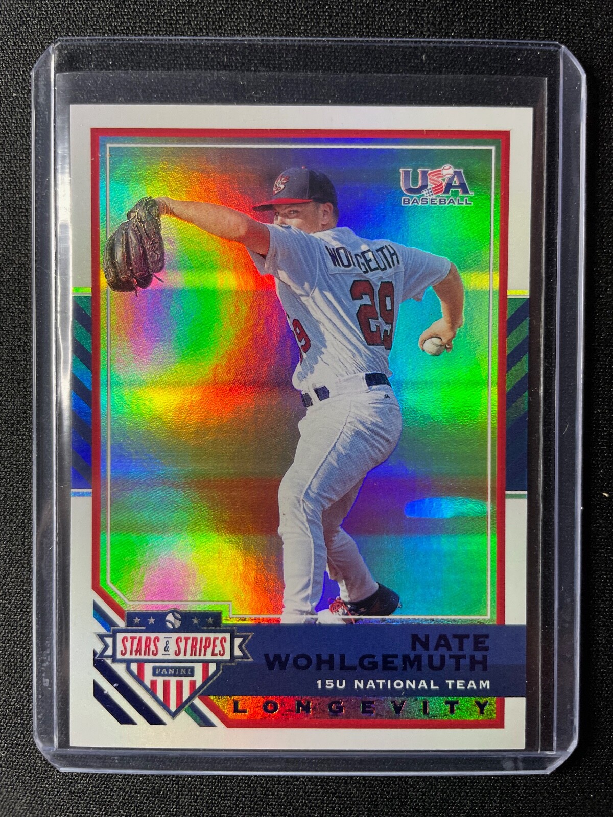 2017 Panini USA Baseball Stars & Stripes Longevity - Sapphire #67 Nate ...