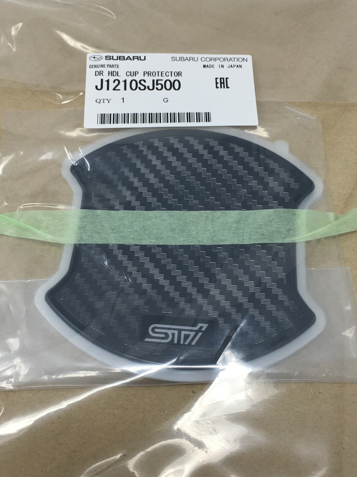 Genuine Subaru STi LOGO Door Handle Cup Protector set J1210SJ500 ...