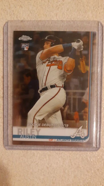 2019 Topps Chrome Update #61 Austin Riley Rookie Debut RC BRAVES! | eBay