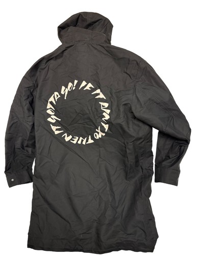 The Weeknd x H&M XO Hooded Trench Coat Overcoat Men L Jacket Hip Hop ...