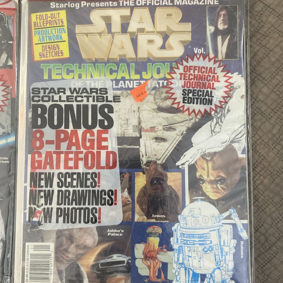 2 OPENED Star Wars Technical Journal #1 & 2 Planet Tatooine Imperial ...