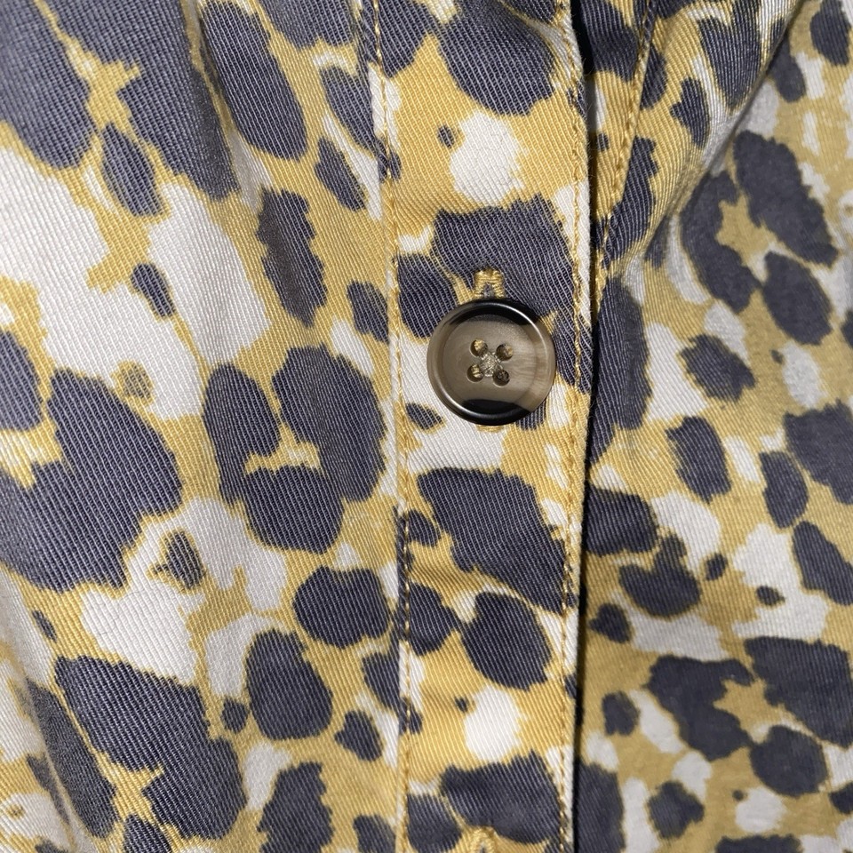Cabi Shirt Shacket Jacket Button Up Sz Small Leopard Office Siren ...