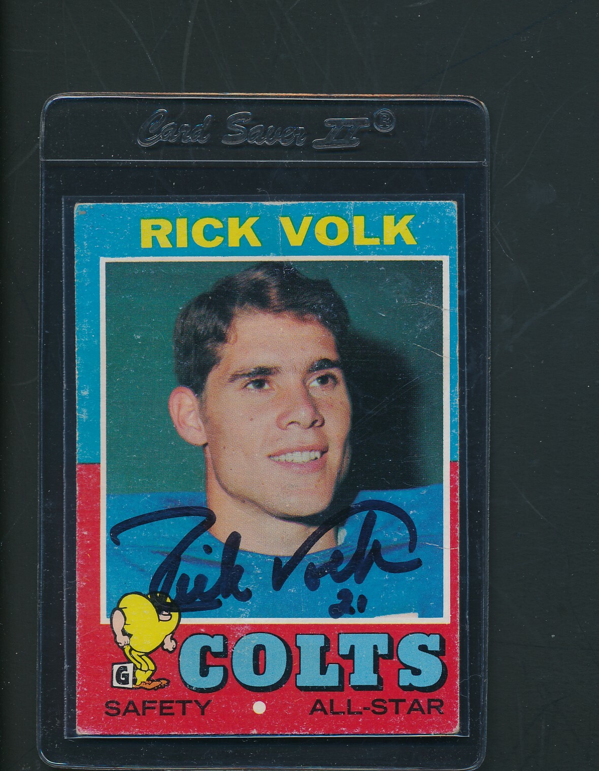 1971 Topps #32 Rick Volk Colts Signed Auto *A7106 | eBay