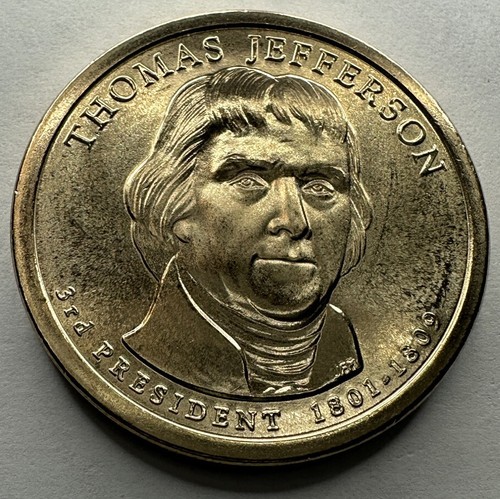 2007-D Thomas Jefferson Presidential $1 Dollar Coin from US Mint Satin ...