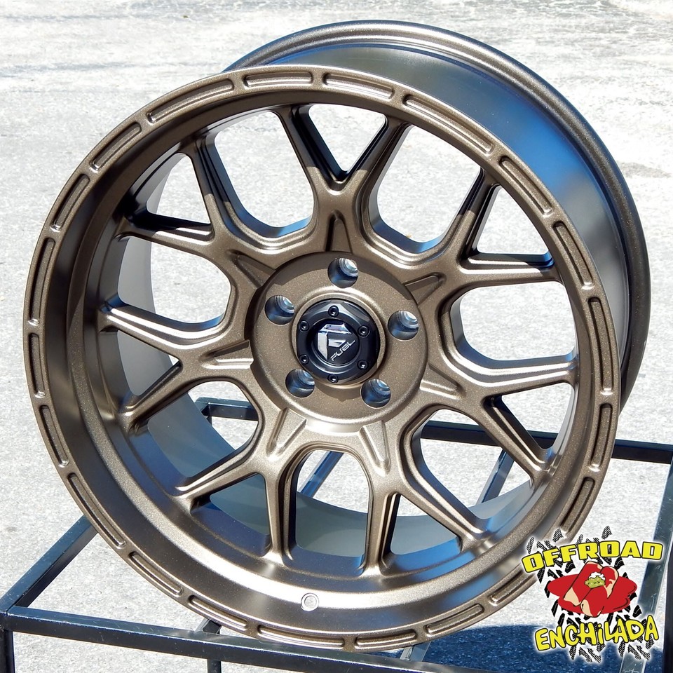 4/ 20x10" 6x135 Bronze Fuel Tech Wheels Rims Ford F150 FX4 XLT King ...