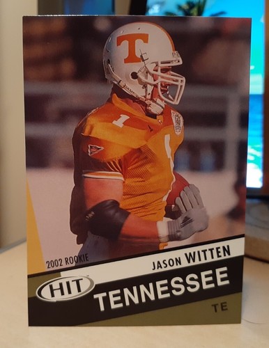 2003 JASON WITTEN HIT #10 ROOKIE DALLAS COWBOYS TENNESSEE VOLUNTEERS ...