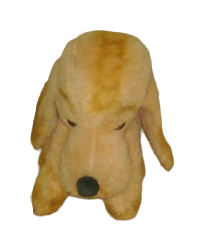 VTG 11" STRAW STUFFED CARNIVAL PRIZE ANIMAL BEAGLE HOUND DOG PLUSH 50's ...