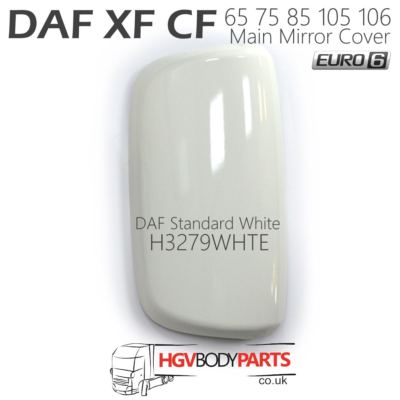 DAF XF105-106 E6, CF65-85 Main Mirror Back Cover Painted Brilliant ...