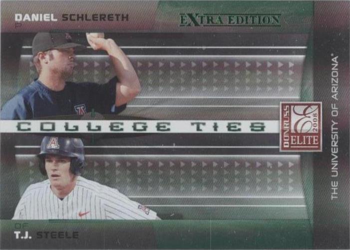 2008 Donruss Elite Extra Edition - College Ties Daniel Schlereth, T.J ...
