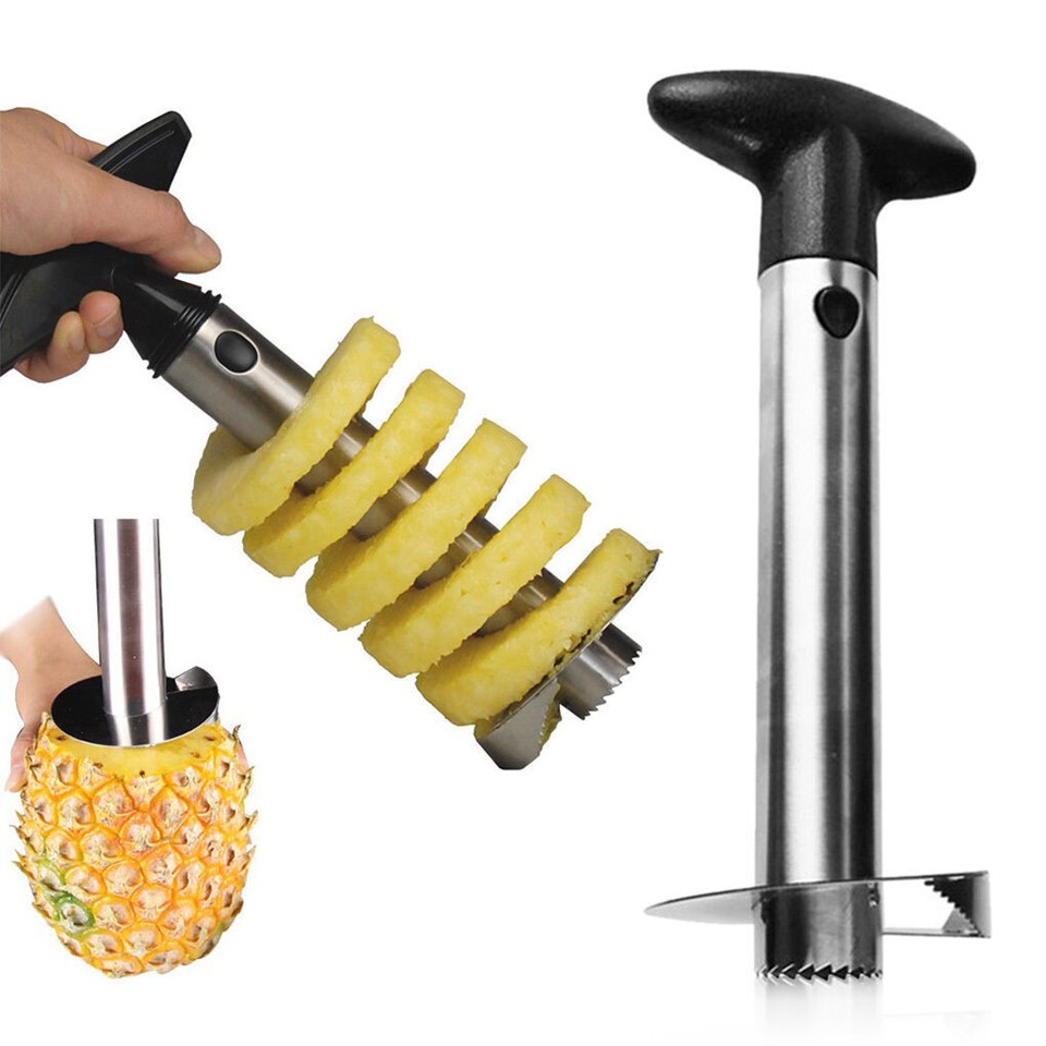 Pineapple Corer Slicer Handheld Cylindrical Stainless Steel Kitchen ...