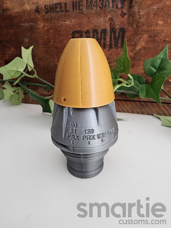 DUMMY M821 M889 81mm Mortar Shell Round - Accurate Size Plastic Replica ...