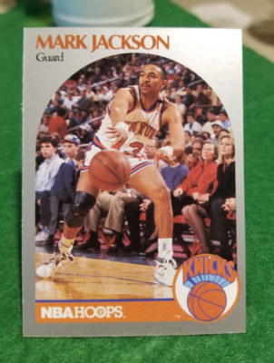 1990-1991 NBA Hoops Mark Jackson Knicks Card #205 w/ Menendez Brothers ...