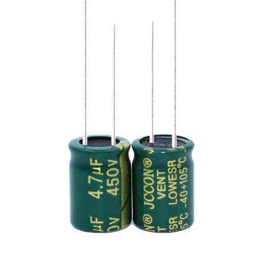 50pcs 450v4.7uf Aluminum electrolytic capacitor Power adapter inverter ...
