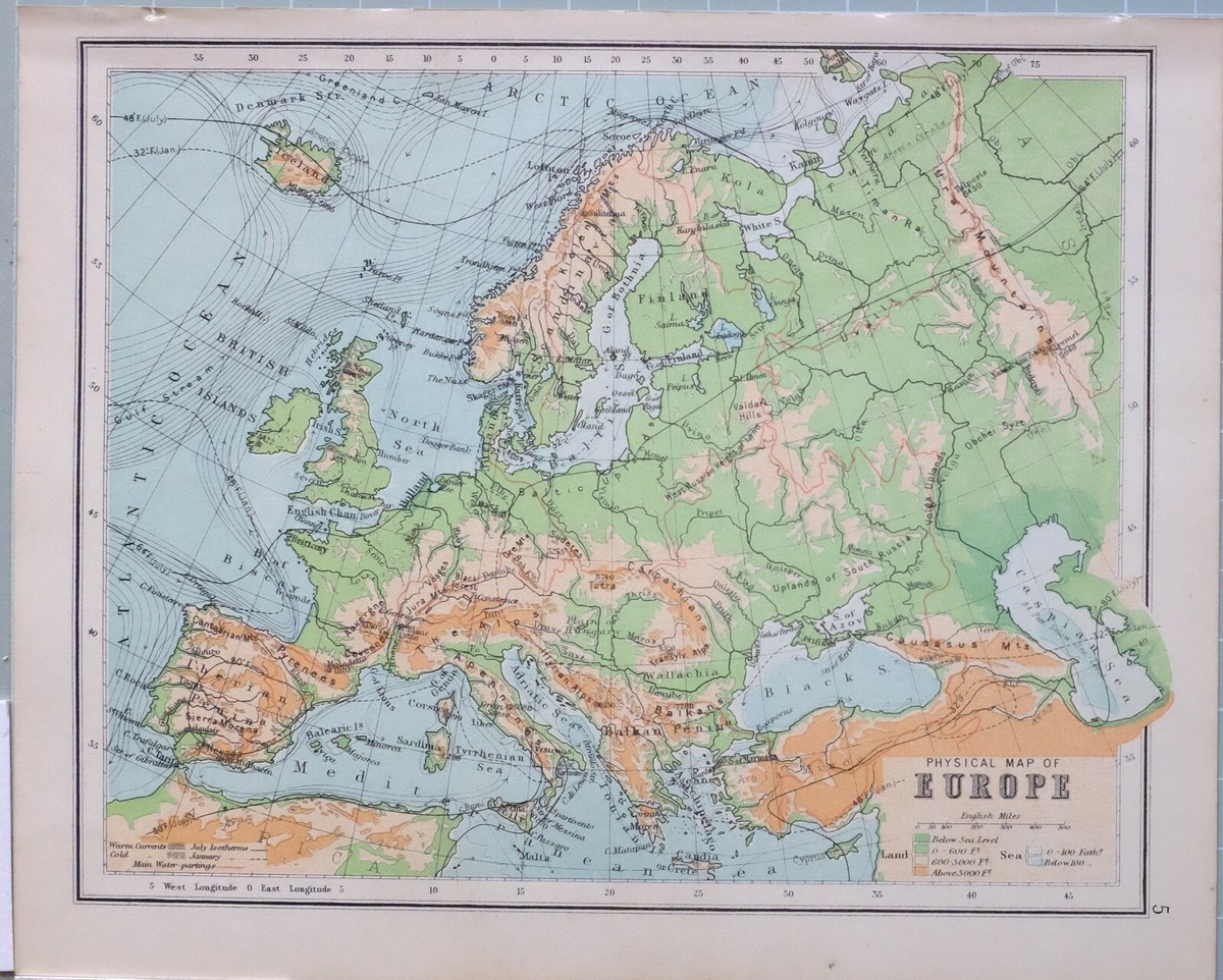Europe Physical Map Physical Map Of EUROPE | Physical Divisions