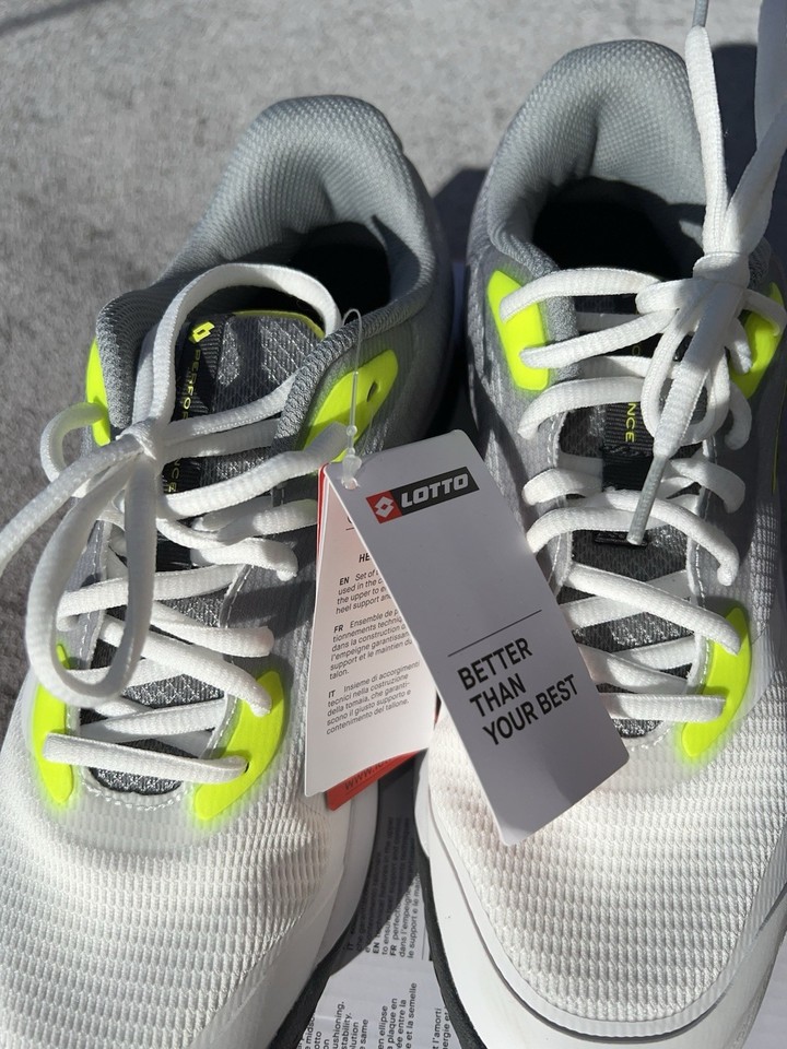 Lotto Mirage 400 ALR Tennis Pickleball Shoes White Gray Men's Sz 11.5 ...