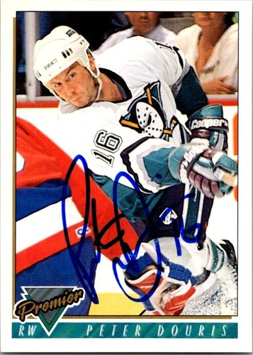 Peter Douris 1993-94 Topps Premier #265 Auto Hand Signed | eBay