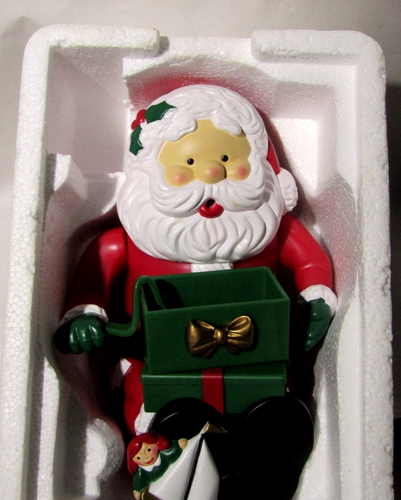 Vintage Avon Gift Bubble Blowing Santa Animated Christmas Decor 1996 ...