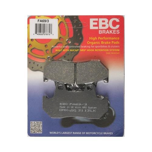 EBC Front Brake Pads for Honda 1987-93 VT1100C Shadow 84-87 GL1200 FA69 ...
