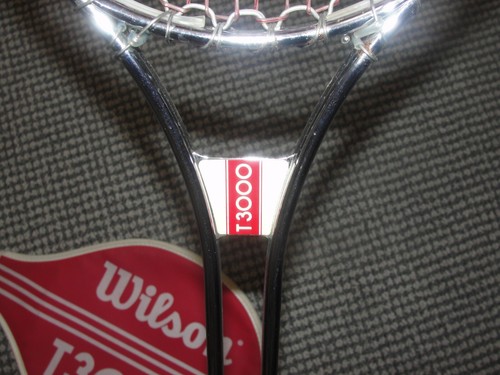 Vintage Wilson T3000 Metal Tennis Racket Red Trim with Red & White ...