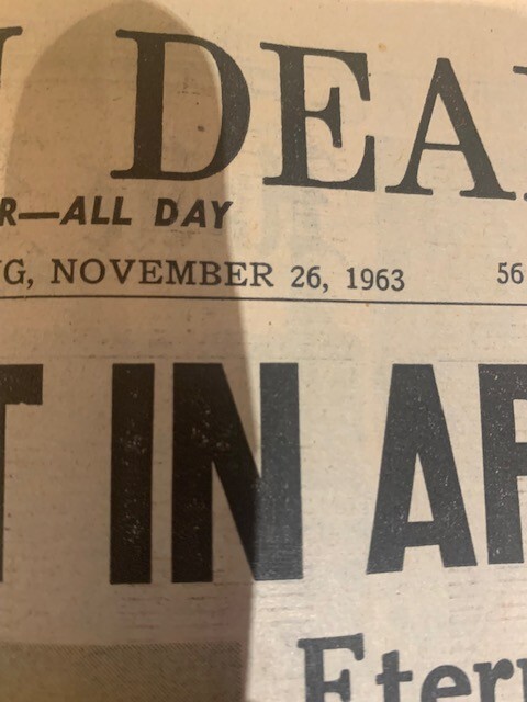 JFK JOHN KENNEDY LAID TO REST vintage NEWSPAPER November 26 1963 | eBay