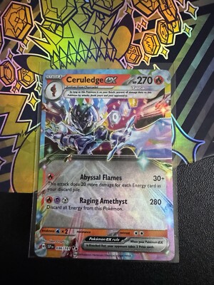 Pokemon Card Ceruledge EX 036/191 Double Rare Surging Sparks Near Mint ...