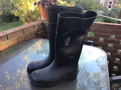 CSA Z195 BATA 15” Tall Rubber Boots Size 7 USA Steel Toe Decontaminator ...
