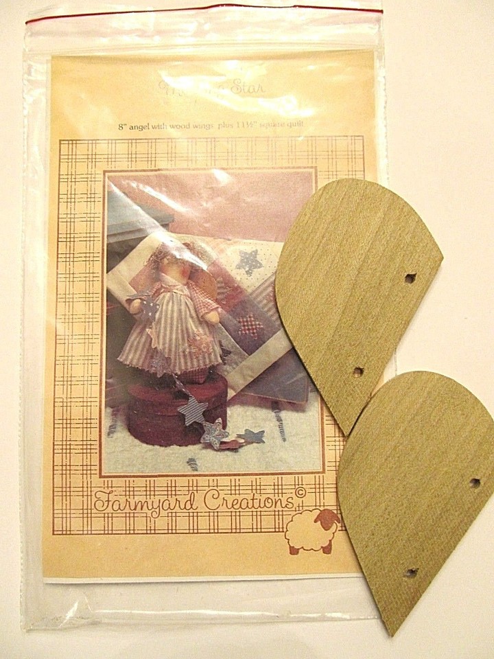 Vintage Pattern LOT_Cloth ANGELS - Doll Ornaments Quilt Patterns + Kit ...