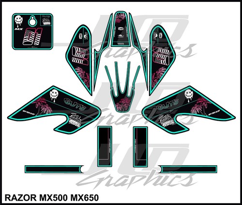 Razor MX500 MX650 graphics kit decals THICK AND HIGH GLOSS ...... | eBay