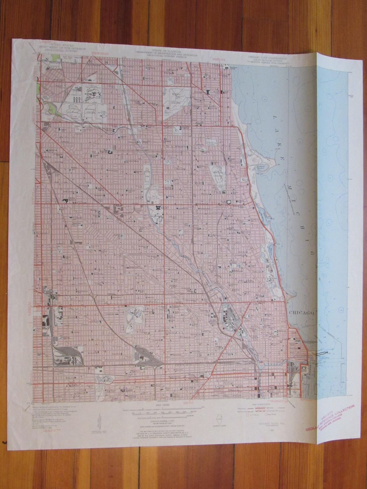 Chicago Loop Illinois 1956 Original Vintage USGS Topo Map | eBay