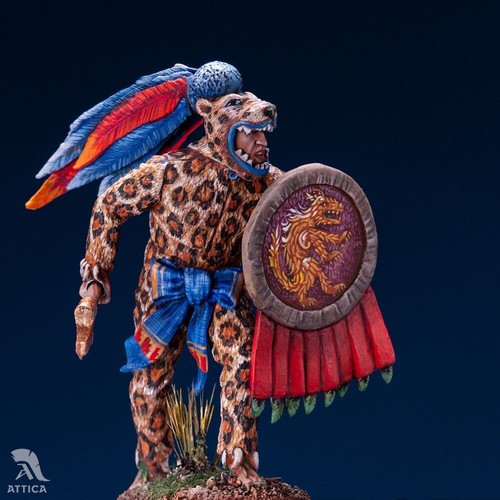 Aztec Eagle warrior 54mm Painted Toy Soldier Miniature Pre-Sale | Art ...