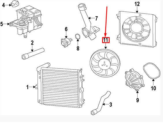 Original Porsche Boxster 981 Radiator Blower Motor Fan 9P1959455BY for ...