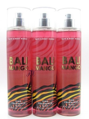BATH & BODY WORKS BALI MANGO FRAGRANCE MIST BODY SPRAY 8 FL OZ (LOT OF ...