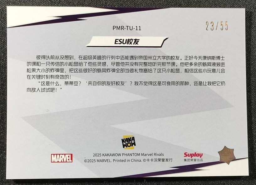 2025 Kakawow Marvel Rivals ESU Alumnus /55 Squirrel Girl Spider-Man | eBay