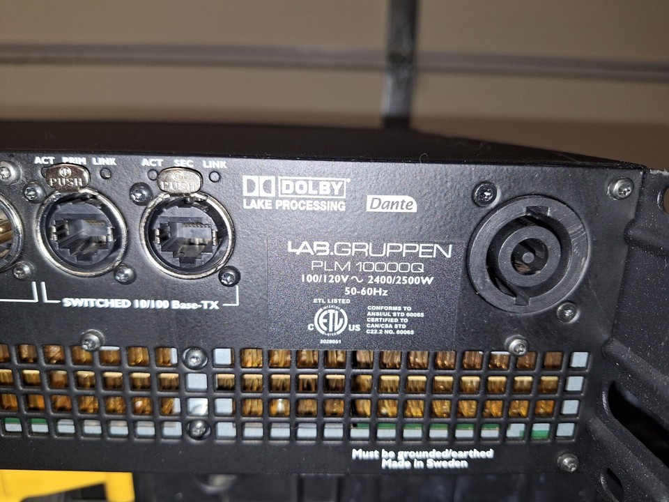 Lab Gruppen PLM 10000Q Amplifier with built in Lake DSP | eBay