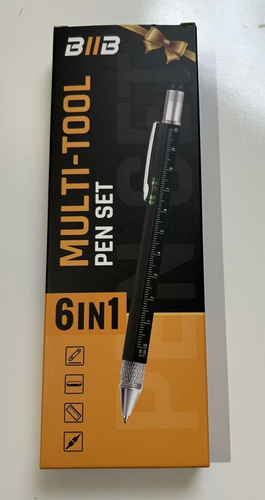 BIIB Gifts for Men, Multitool Pen 4 Piece Set, Black NEW IN BOX | eBay